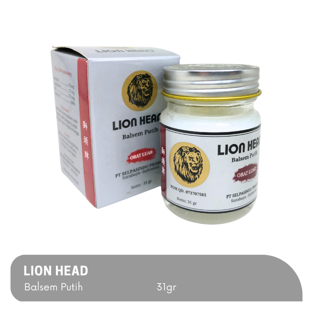 Jual Lion Head Balsem Putih Cap Singa 31gr | Shopee Indonesia