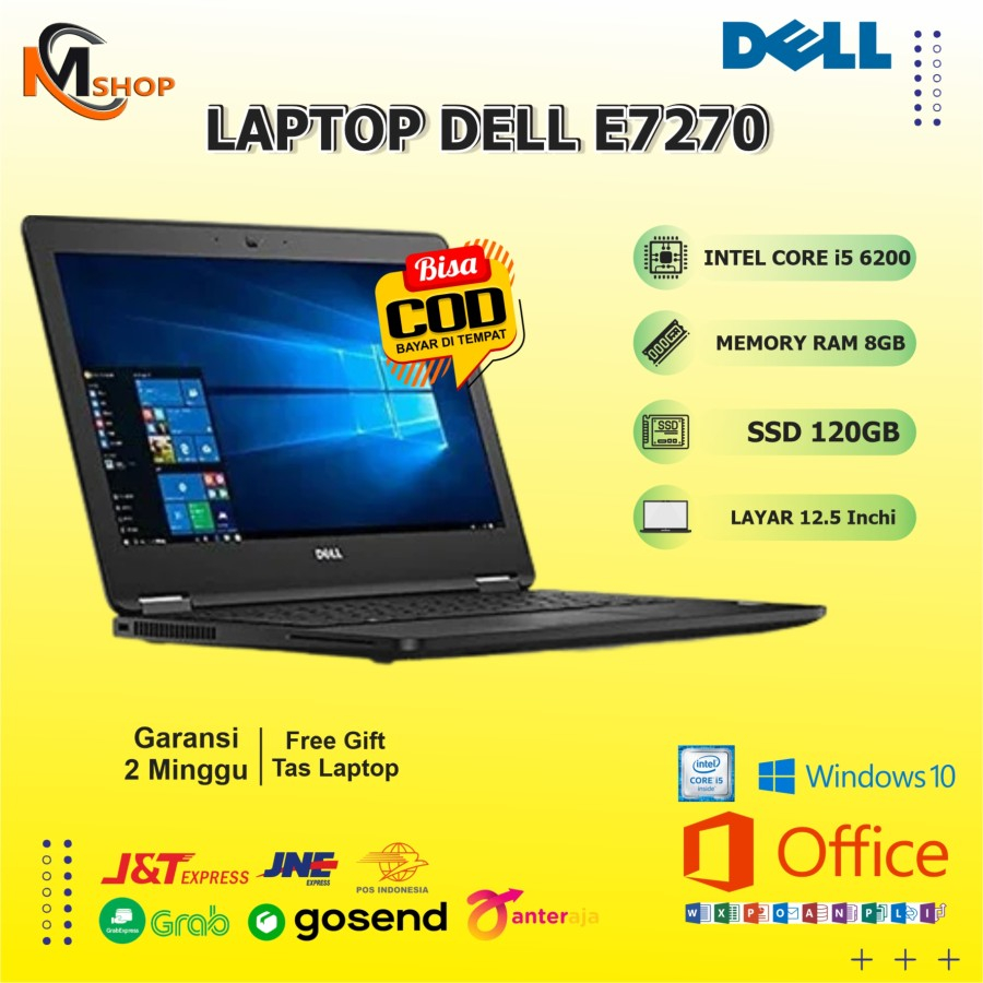 Jual Laptop Dell Latitude E 7270 Core i5 Gen 6 Ram 8GB SSD 120GB 12.5 ...