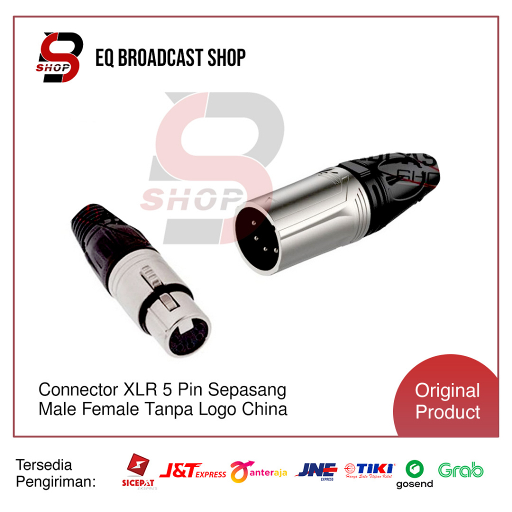 Jual Connector XLR 5 Pin Sepasang Male Female Tanpa Logo China ...