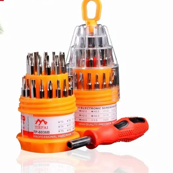 Jual Obeng Set Toolkit 31 in 1 / Obeng Service Mini 31 in 1 | Shopee Indonesia