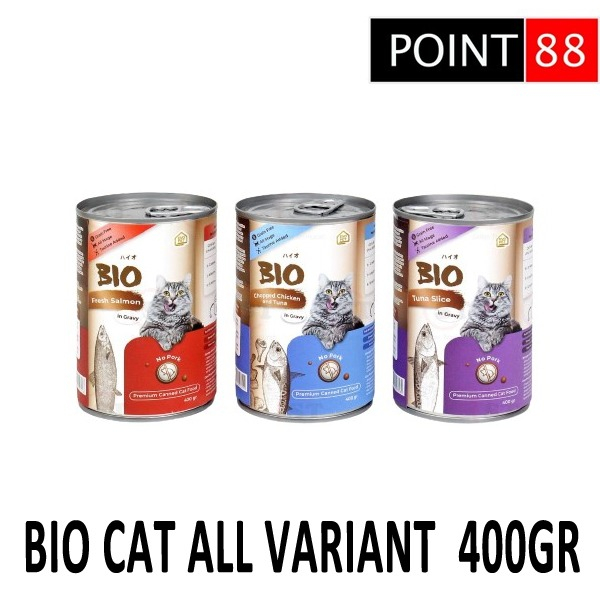 Jual BIO CAT Wet Food 400gr ALL Varian ( Grab/Gojek ) | Shopee Indonesia