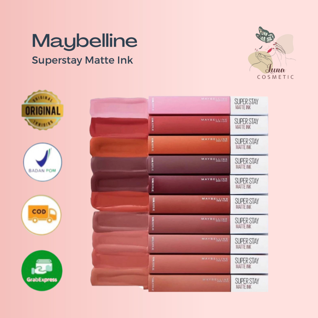 Jual Maybelline Super Stay Matte Ink Lipcream CITY || Rogue Reds ...
