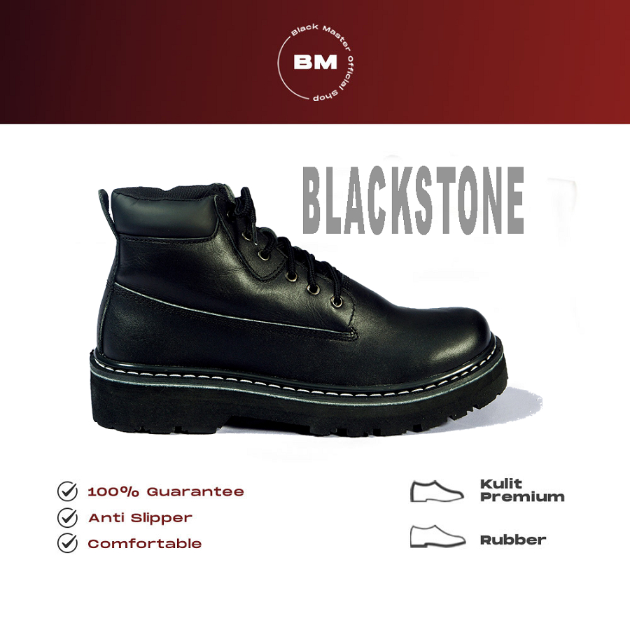 Jual BLACK MASTER Sepatu Boots Pria Rockers Black Stone | Shopee Indonesia