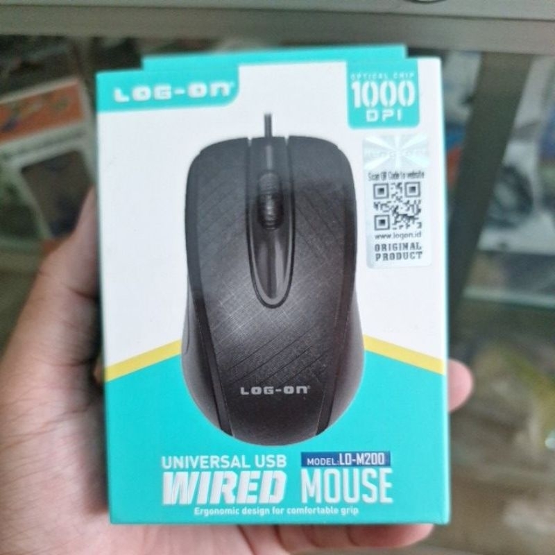 Jual mouse wireles log on original universal m200 | Shopee Indonesia