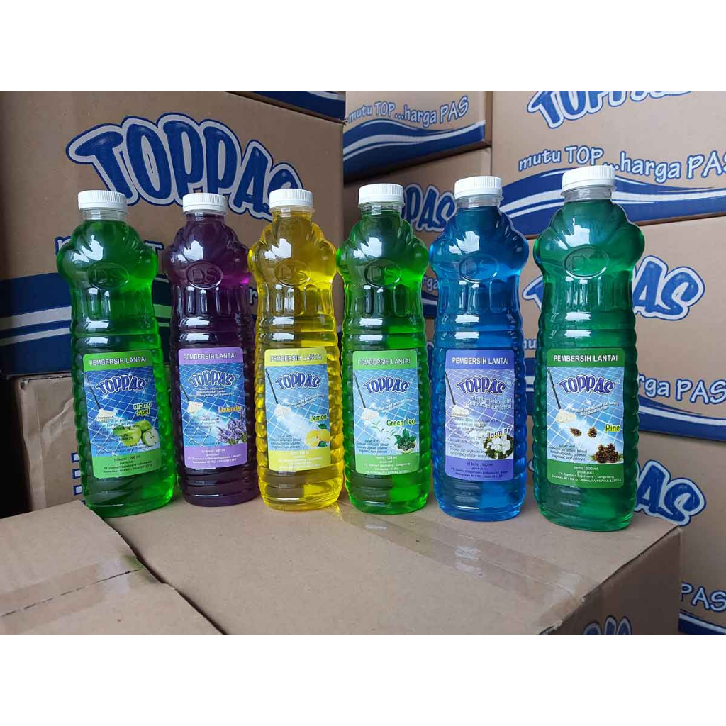 Jual Pembersih Lantai Toppas BOTOL 500ml Pengharum Pewangi Keramik Pel ...