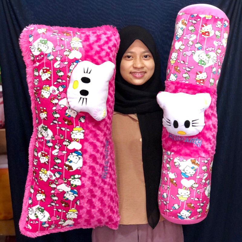 Jual Bantal Boneka cinta timbul 2 in 1 Karakter Jumbo Hellokitty ...