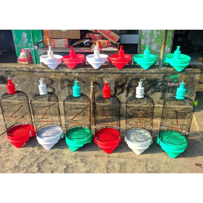 Jual Sangkar Konin Ciblek Kapsul Tanggung D29 cm Sangkar Besi PVC Super ...