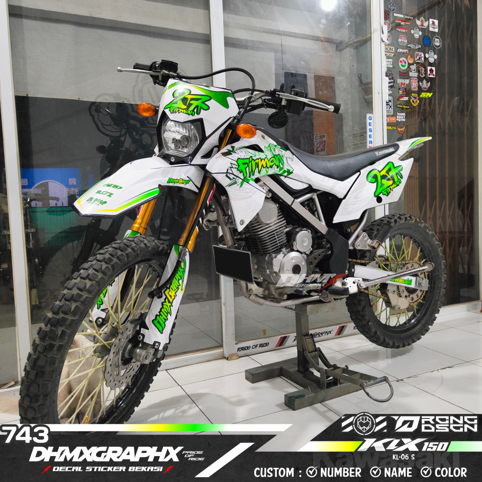 Jual DHMX Decal Sticker KLX 150 KLX BF KLX G (KL-06 S) | Shopee Indonesia