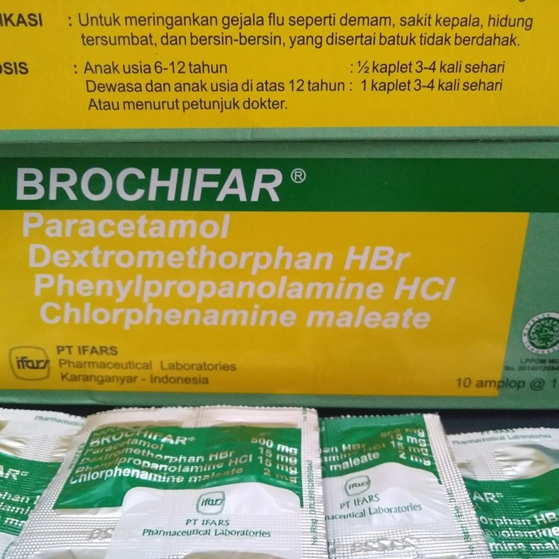 Jual BROCHIFAR KAPLET @10 STRIP brocifar obat batuk obat flu | Shopee ...