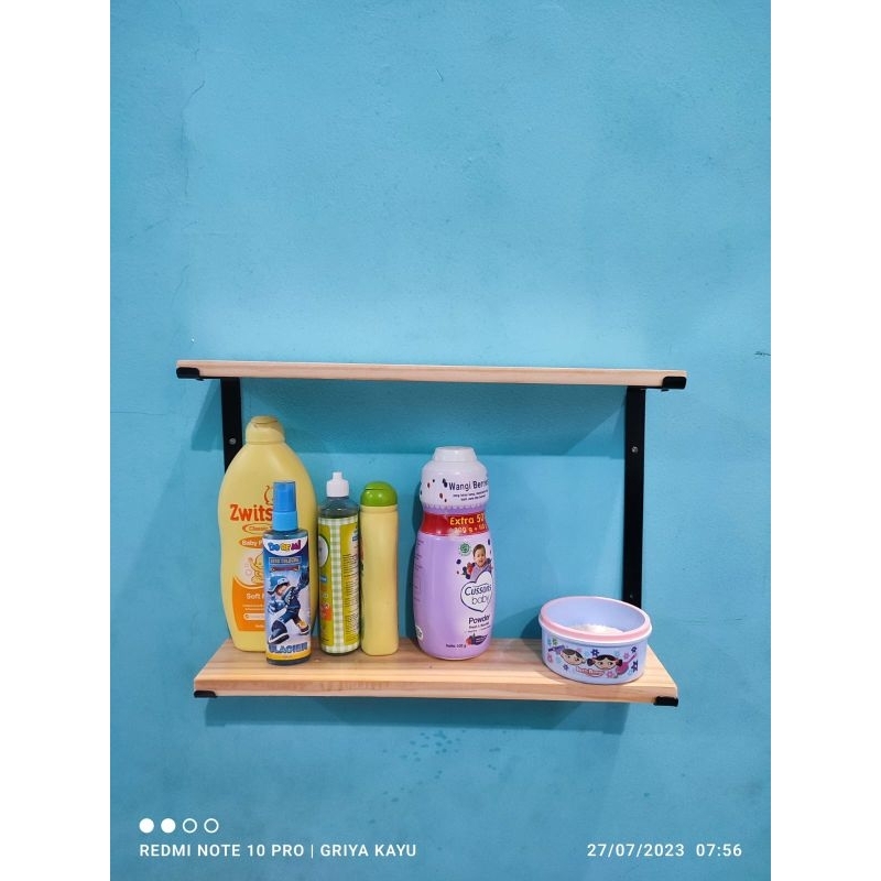 Jual rak susun besi plus ambalan/rak ambalan serbaguna/rak dinding ...