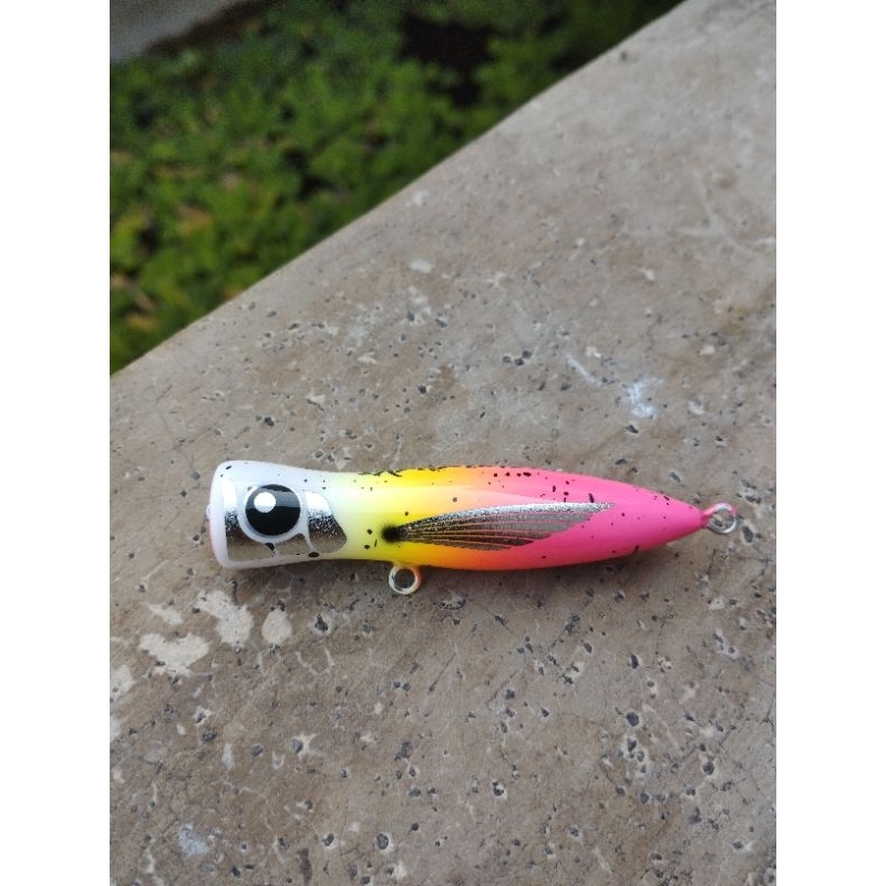 Jual lure umpan casting mini poper 10 gram hanmade bahan kayu lapis ...