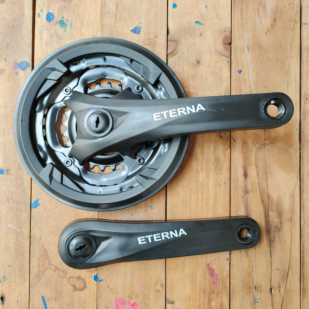 Jual Gir Depan Sepeda Crank Eterna 3 Speed 42-34-24T 170 mm Model BB Kotak | Shopee Indonesia