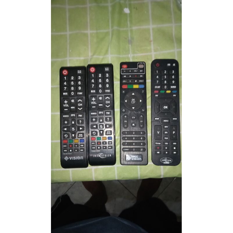Jual REMOTE INDOVISION OKE VISION TOP TV MNC VISION Second | Shopee ...