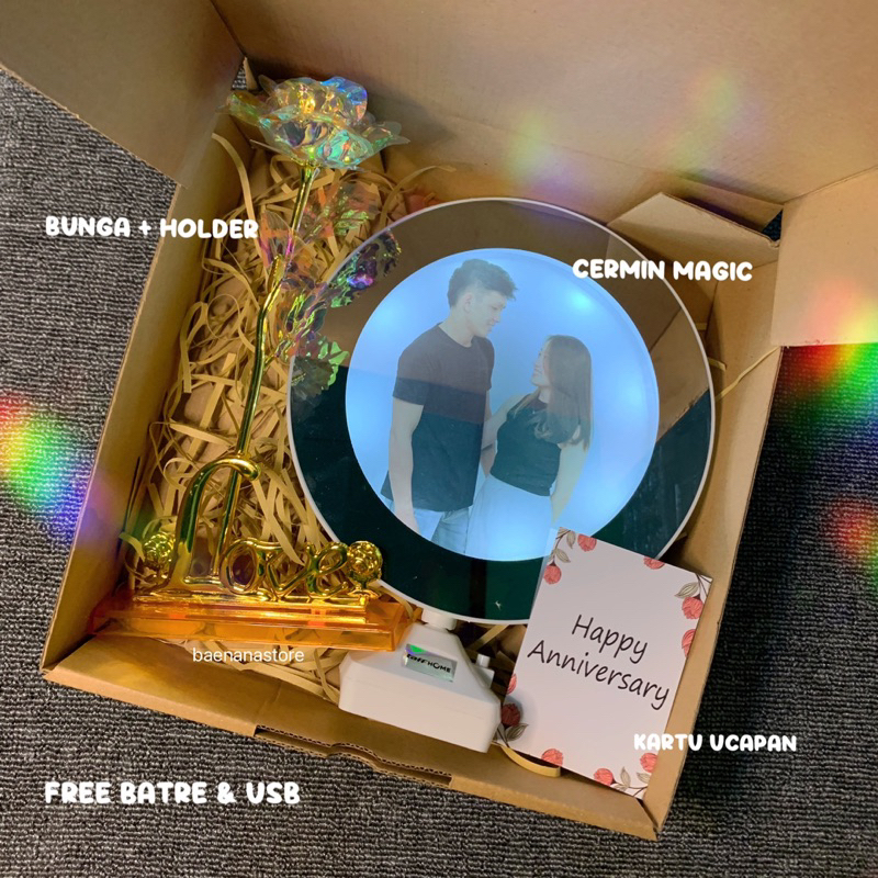 Jual Hampers Cermin Mawar - Kado Ultah Wisuda Anniversary - Cermin ...