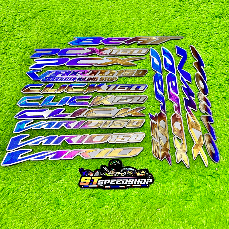 Jual Emblem Logo Body Titanium Vario Scoopy Aerox Mio Nmax Nouvo Pcx ...