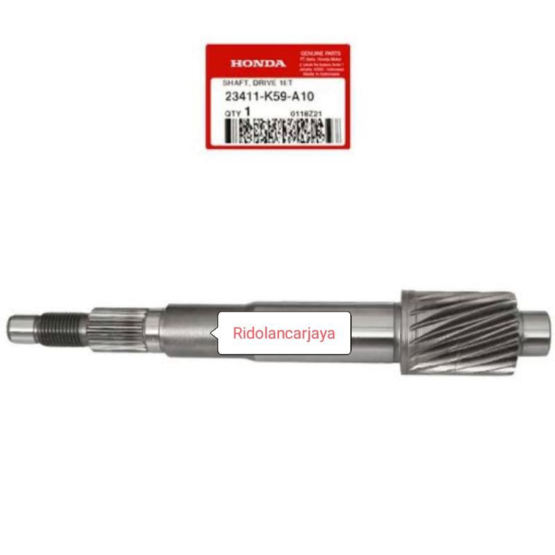 Jual GIGI GEAR AS PULY SHAFT DRIVE (18T) VARIO 150 23411-K59-A10 ORIGINAL HONDA AHM | Shopee ...