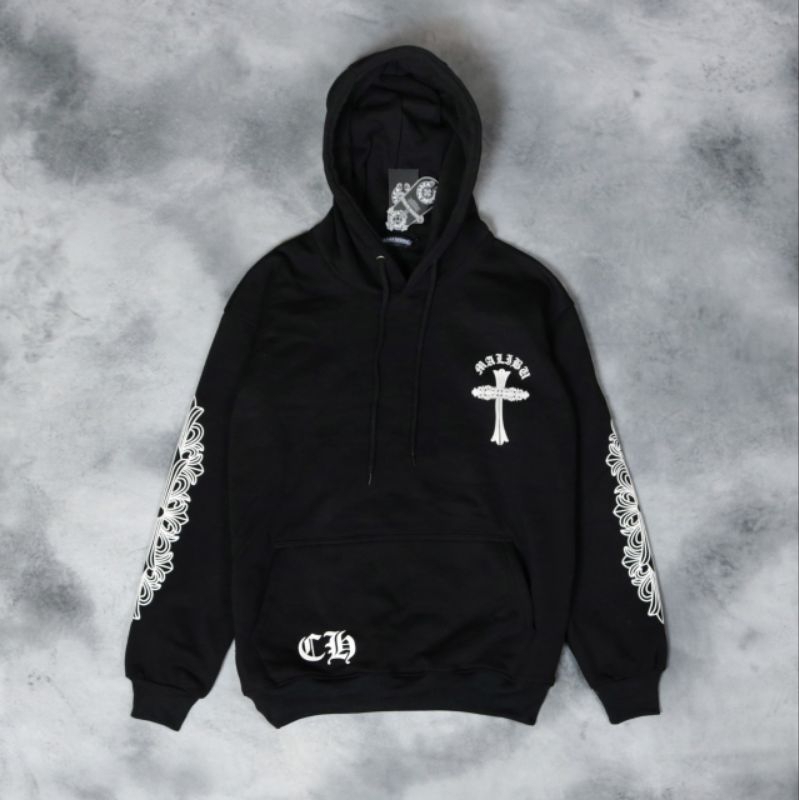 Jual SWEATER HOODIE CHROME HEARTS BASIC LOGO GID FP | Shopee Indonesia