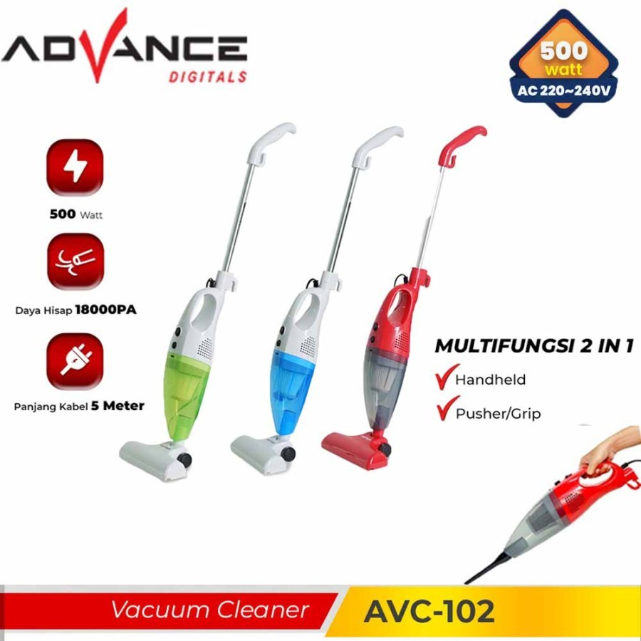 Jual Advance AVC 102 Vacum Cleaner 2 in 1 500 Watt Penyedot Debu ...