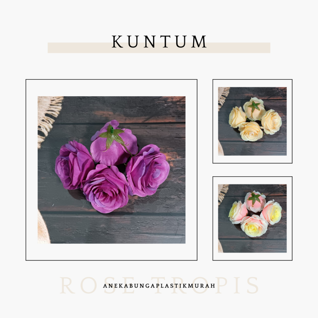 Jual Bunga Mawar Rose Tropis Kuntum Saja / 1 Pack (Isi 45 - 50 Pcs ...