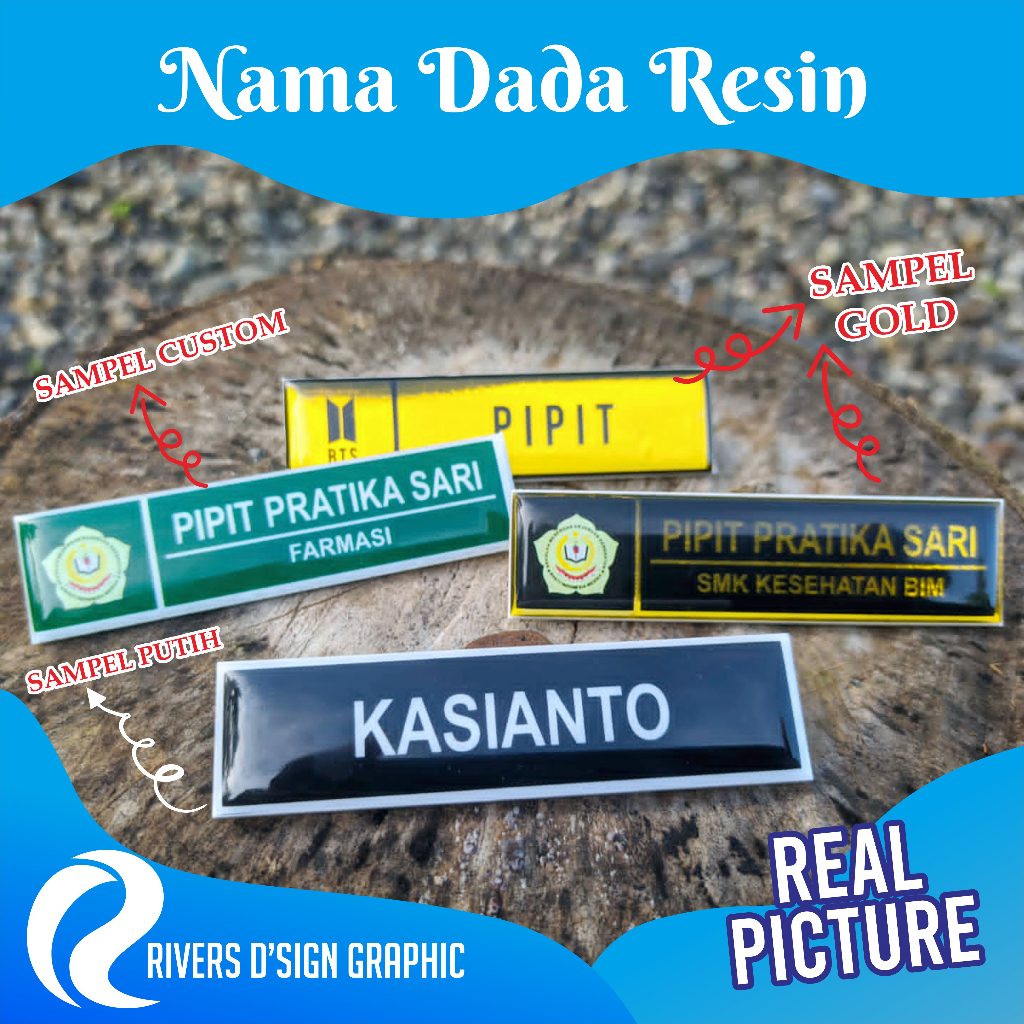 Jual Name Tag Akrilik Papan Nama Dada Akrilik Magnet Peniti Bisa Satuan ...