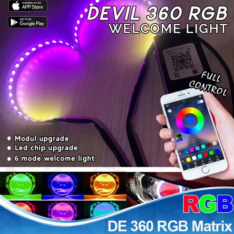 Jual Demon 360 RGB Matrix Welcome light | Devil 360 RGB Matrik | Lampu ...