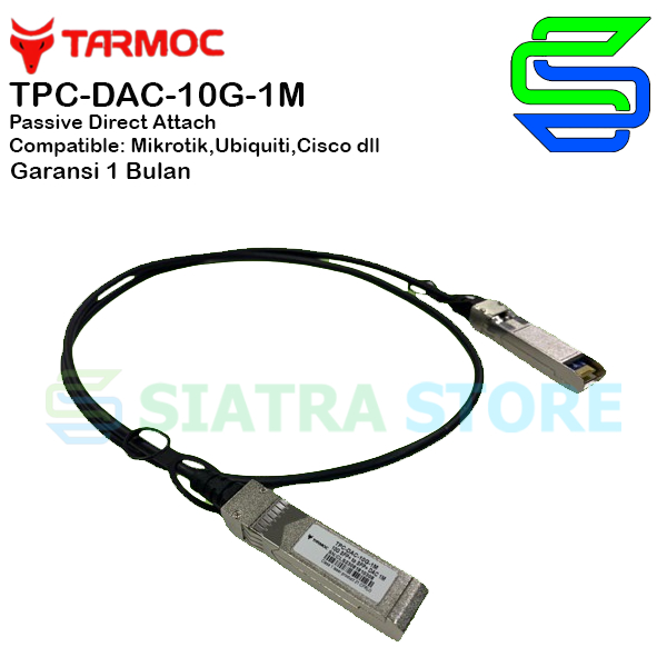 Jual Tarmoc TPC-DAC-10G-1M | SFP+ Passive Direct Attach Cable 1 Meter ...
