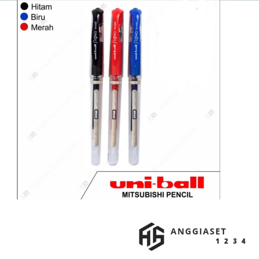 Jual pen uniball signo 1,0 mm- hitam | Shopee Indonesia