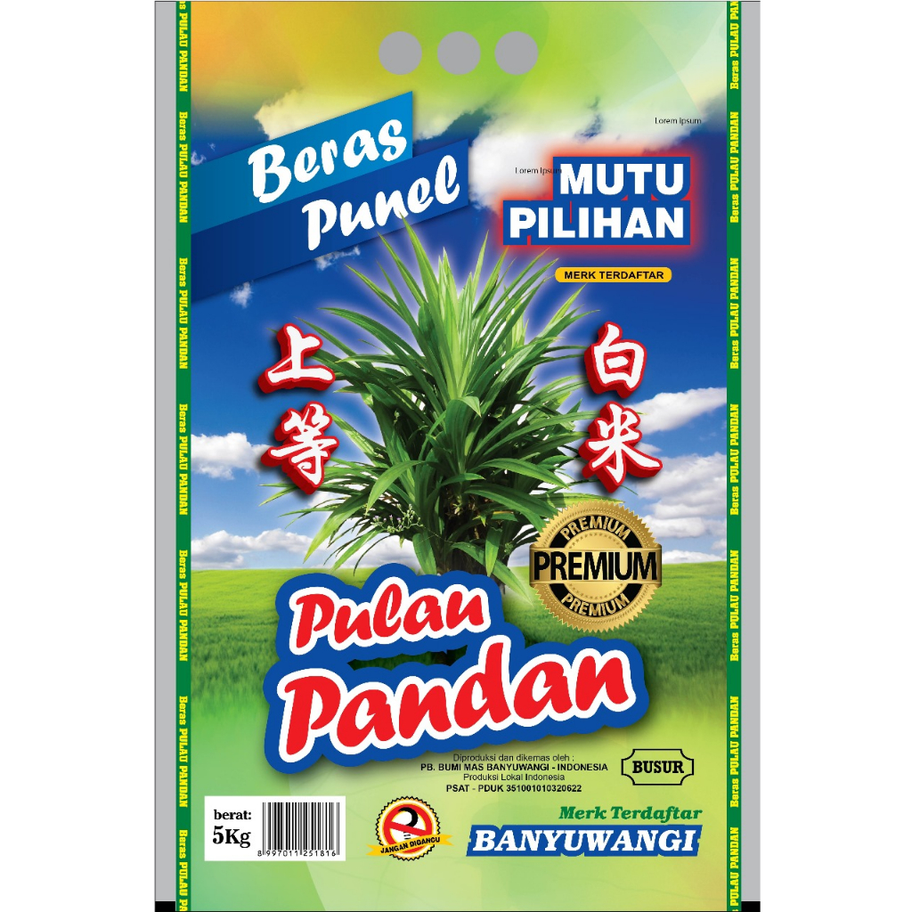 Jual Beras Premium cap Pulau Pandan @ 5 Kg | Shopee Indonesia