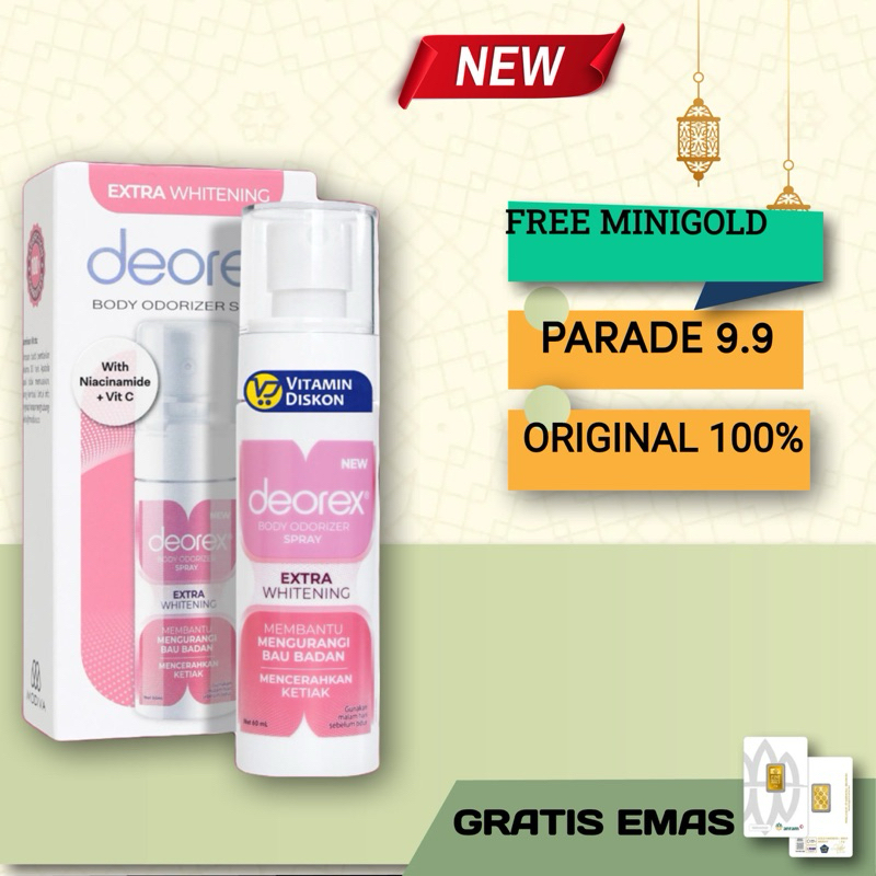 Jual Deorex Body Odorizer Extra Whitening Pink | Shopee Indonesia