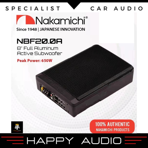 Jual Subwoofer Active Underseat Nakamichi NBF20.0A 8" Full Aluminum Subwoofer Kolong | Shopee ...