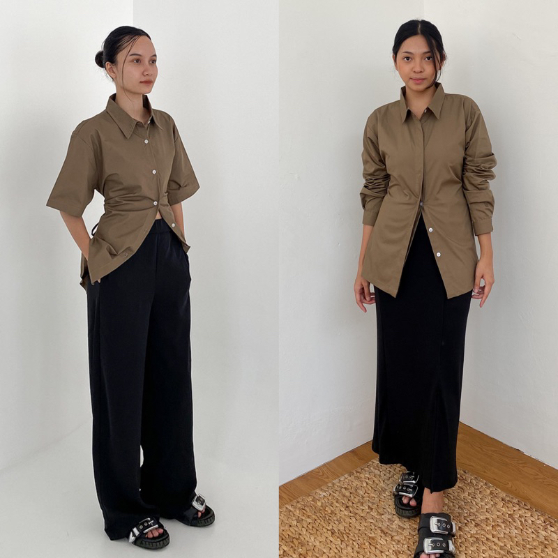 Jual it's cleine - Deena Multiway Shirt | Shopee Indonesia