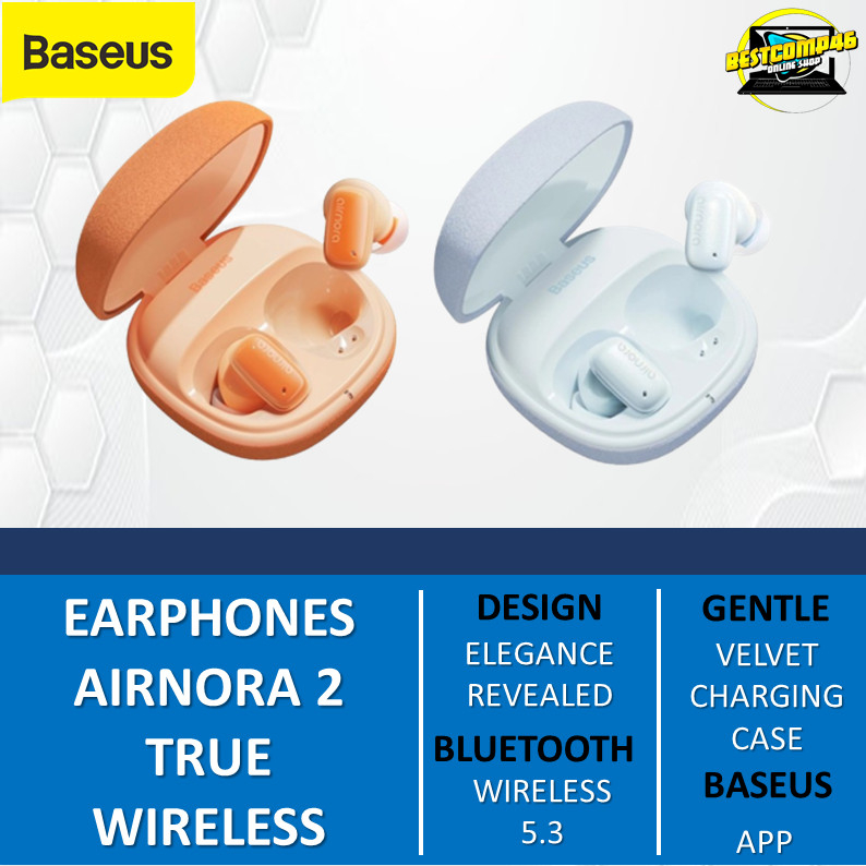 Jual Baseus AirNora 2 True Wireless Earphones mini earbuds bluetooth ...