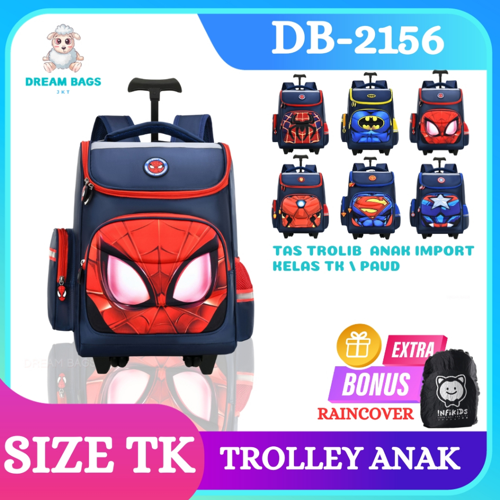 Jual Tas Troli Anak TK / PAUD Import Terbaru - Tas Koper Anak TK DB2156 ...