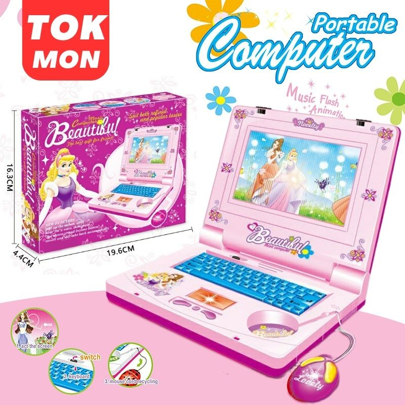 Jual Mainan Laptop Anak Perempuan Mainan Learning Machine Notebook ...