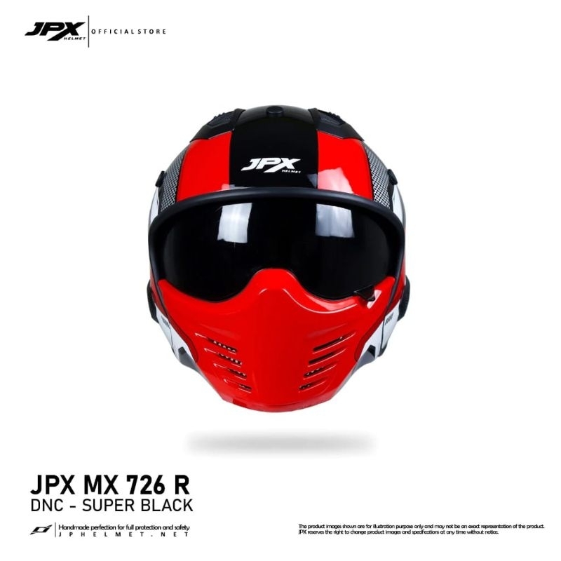 Jual Helm Full face JPX MX 726R DNC | Shopee Indonesia