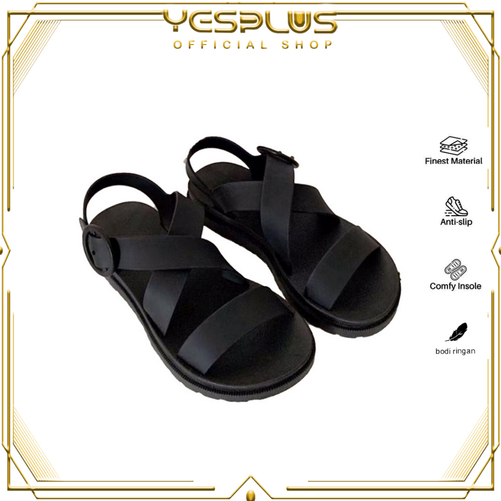 Jual Yesplus Sandal Original 3613-F Sandal Jelly Tali Gesper Silang ...