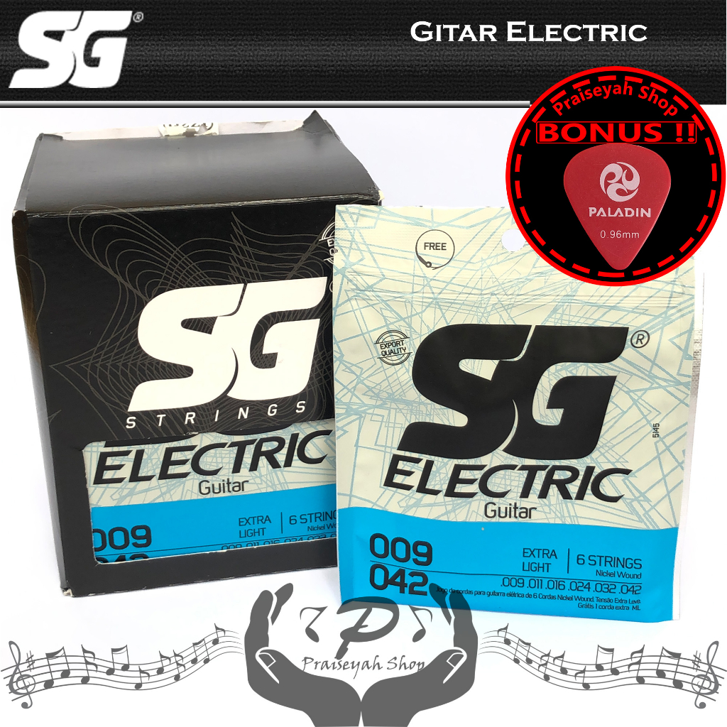 Jual Senar Gitar Elektrik 0,09 SG Electric Original | Shopee Indonesia