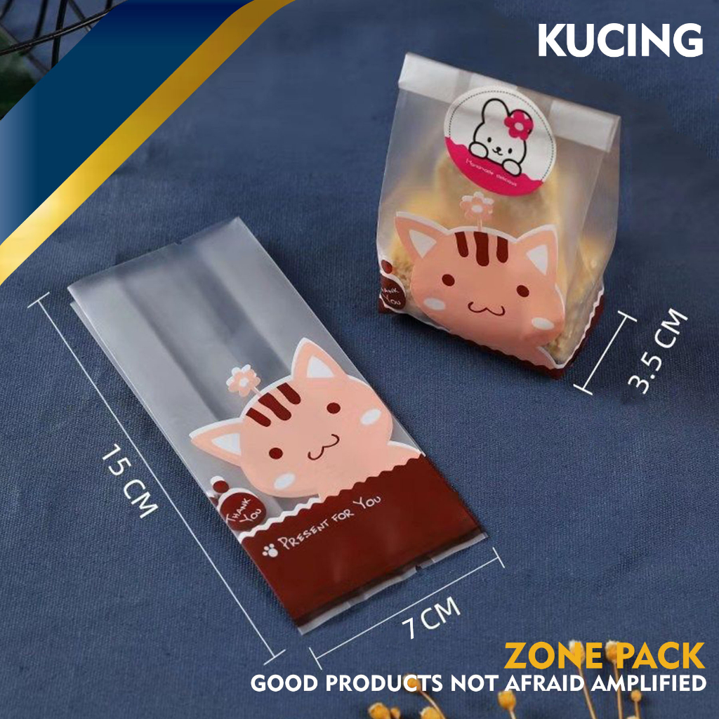 Jual [12 PCS] Plastik Kantong Kue| Plastik Packing Cookies | Plastik ...