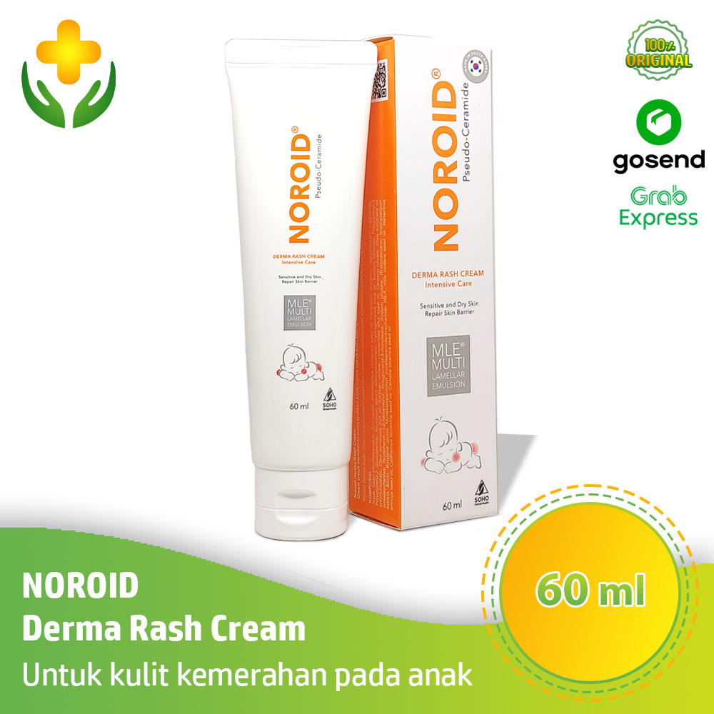Jual Noroid Derma Rash Cream 60 ml Krim Kulit Merah Bayi Kulit Kering ...