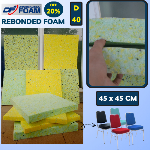 Jual Busa Rebonded D40 Busa Bantal Duduk, Alas Duduk Kursi 45 x 45 Busa ...