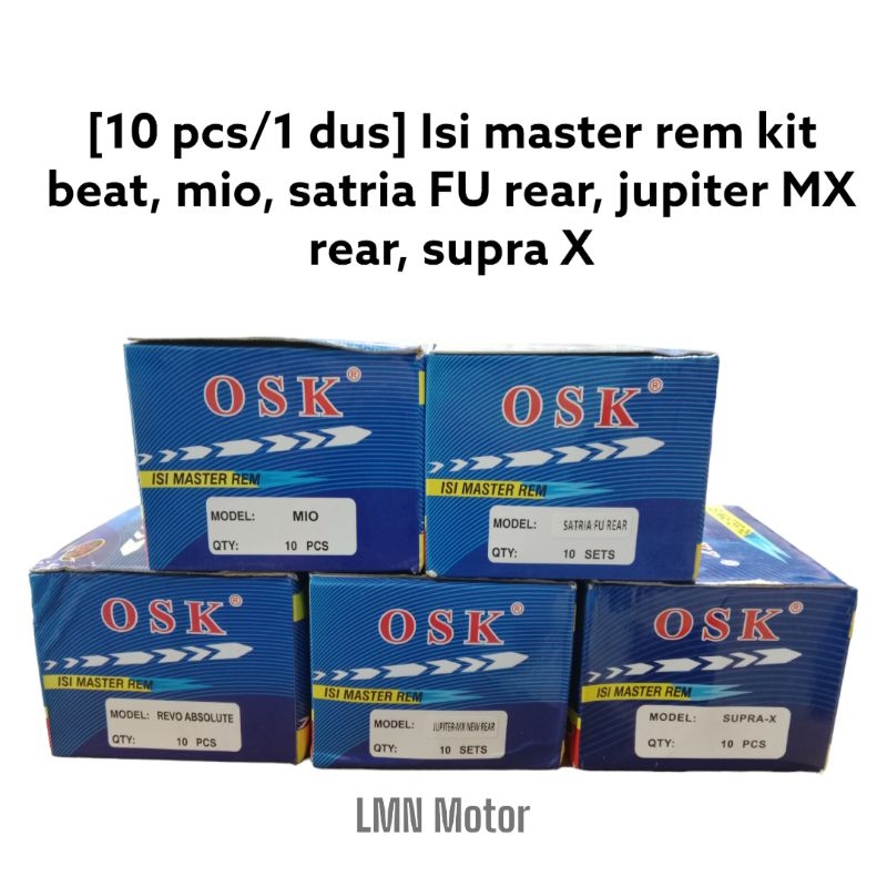 Jual [10 pcs/1 dus] Isi master rem kit beat, mio, satria FU rear ...
