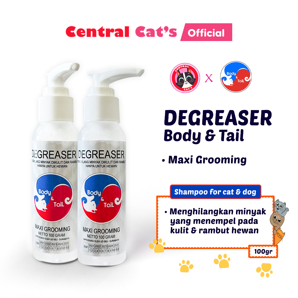 Jual Body & Tail Degreaser Maxi Grooming 100 Gr Shampo Kucing & Anjing | Shopee Indonesia