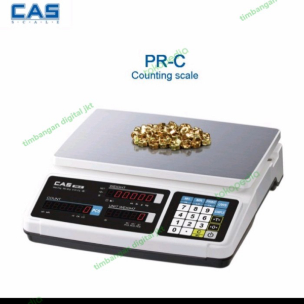 Jual TIMBANGAN COUNTING SCALE CAS PR-C 15 KG X 0.5GR / TIMBANGAN BAUT / DLL Murah | Shopee Indonesia