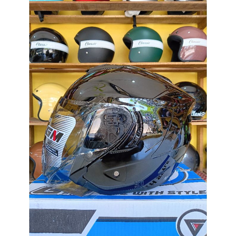 Jual Helm GM fury 2 visor solid | Shopee Indonesia