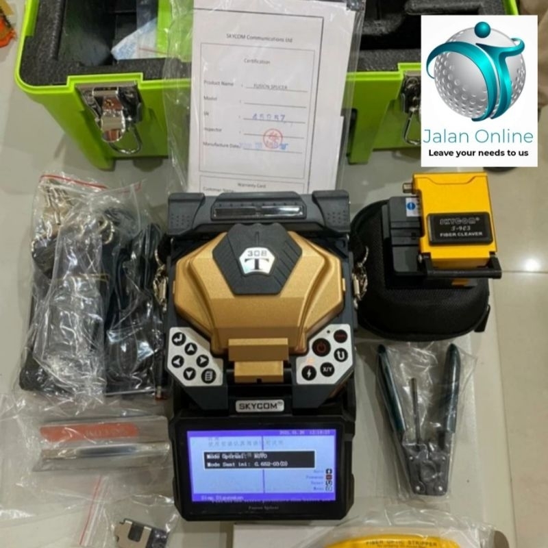 Jual Skycom T308 Splicer Fusion Splising | Shopee Indonesia
