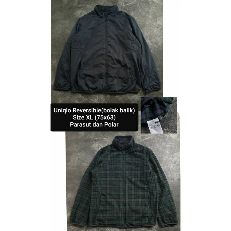 Jual Uniqlo Jacket Reversible (XL) | Shopee Indonesia