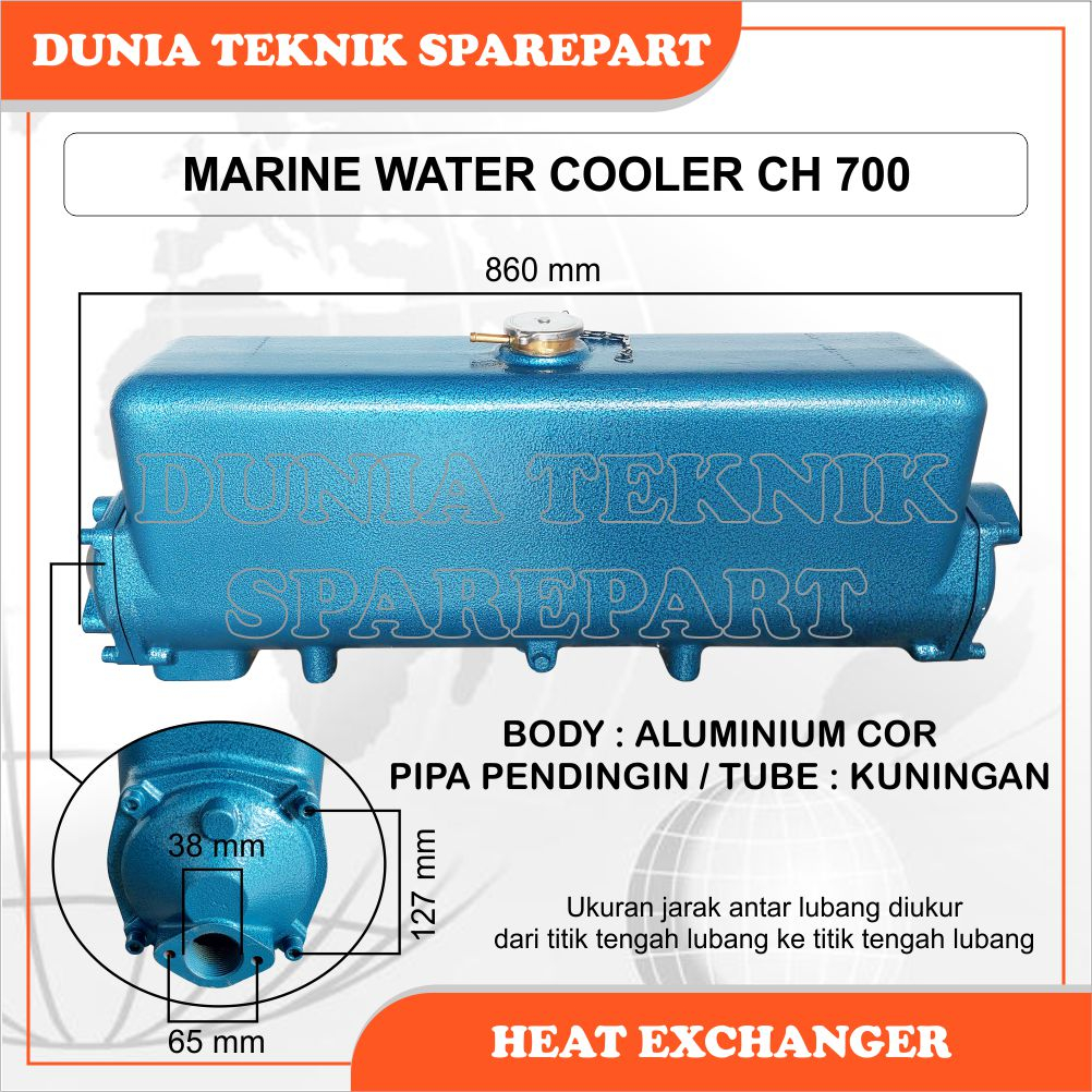 Jual CH700 MARINE WATER COOLER / HEAT EXCHANGER / RADIATOR MESIN KAPAL | Shopee Indonesia