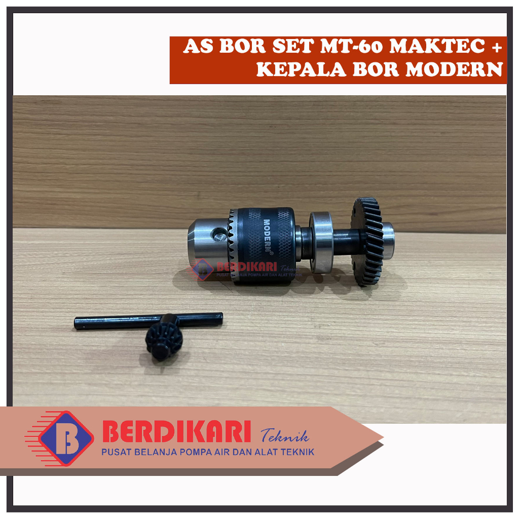 Jual As Bor 10mm 10 mm MT60 MT 60 mt-60 MAKTEC Set Komplit Kepala Bor ...