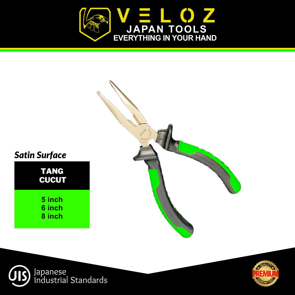 Jual VELOZ Tang Lancip 5 6 8 inch long nose pliers | Shopee Indonesia