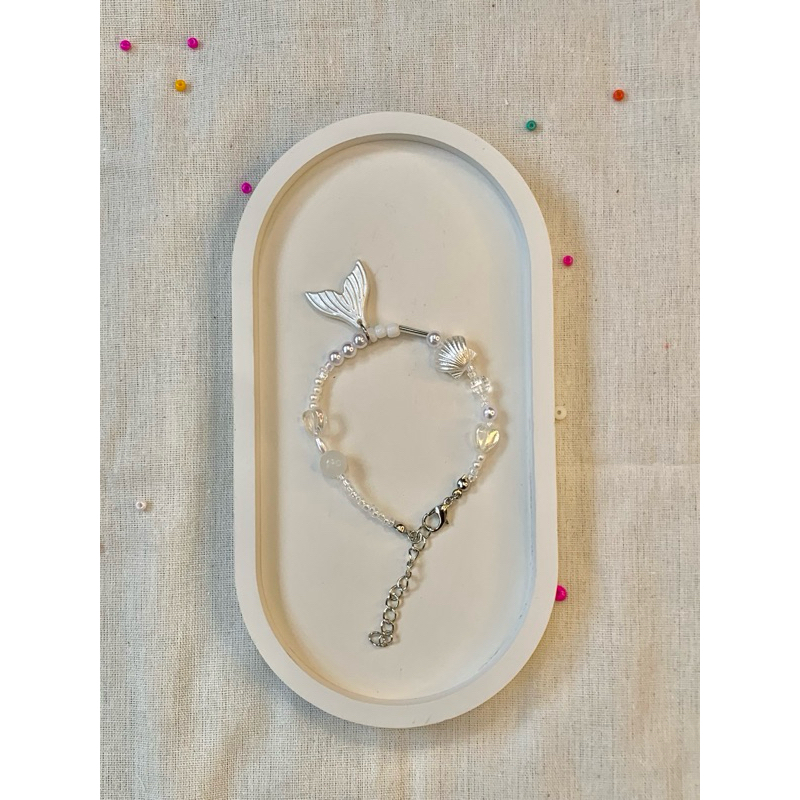 Jual Gelang manik//beads beacelet variasi white mermaid | Shopee Indonesia